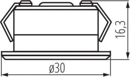 Vestavné LED svítidlo Kanlux IMBER LED NW 12V neutrální bílá 4000K IP65 23520