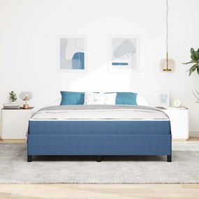 Rám postele s matrací Modrá 180 x 200 cm textil 3399138