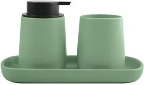 MSV MAONIE dávkovač mýdla bazalkově zelený / keramika / 350 ml