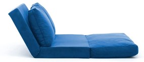Designová rozkládací pohovka Wandella 120 cm modrá