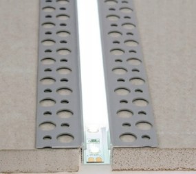 BERGE LED hliníkový profil zapuštěný 2m - sada