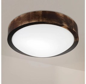 Brilagi - Stropní svítidlo CARVALHO SLIM SMOKEY 1xE27/60W/230V dub pr. 27,5 cm LD.PD-8.1