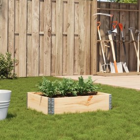 Zahradní truhlík 80 x 60 cm masivní borové dřevo 3295835