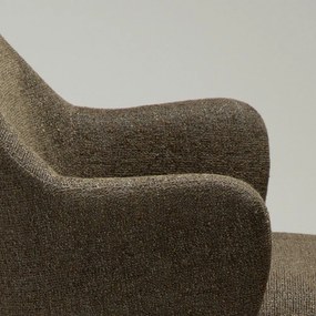 Khaki jídelní křeslo s područkami/otočné Bae – DAN-FORM Denmark