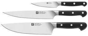 Zwilling Pro set nožů 3 ks, kuchařský 20 cm, plátkovací 20 cm, špikovací 10 cm, 38430-007