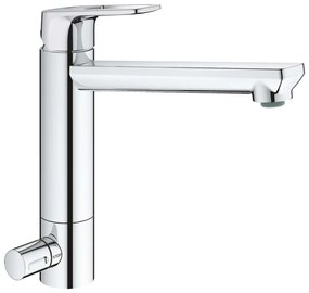 Grohe BauLoop - Dřezová baterie s uzavíracím ventilem, chrom 31713000