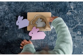 Dřevěné vkládací puzzle Rabbit – Kindsgut