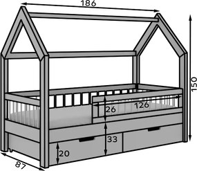 ADRK Furniture Postel Domek Galicja