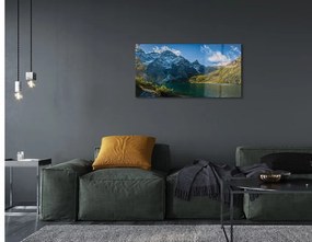 Obraz na skle jezírka salašnický 125x50 cm