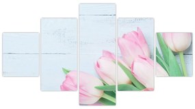 Obraz - Kytice tulipánů (125x70 cm)