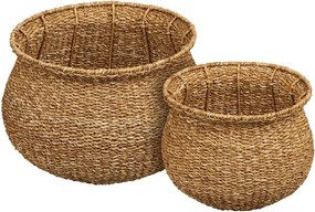 Květináče v sadě 2 ks z mořské trávy ø 46 cm Eden – House Nordic