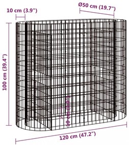 Gabionový vyvýšený záhon Dekorhome