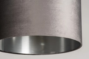 Stojací designová lampa Pallas Black and Silver
