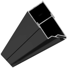Rea - MOLIER magnetický profil pro sprchové dveře 190cm, černá, REA-K6395