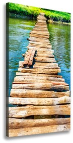 Wallmuralia Vertikální Foto obraz canvas Dřevěný most 50x100