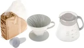 Hario V60 Dripper  Pot set bílá / dripper + server + filtry
