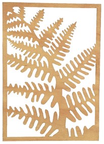 AMADEA Dřevěný obraz kapradina, rozměr 30 x 21 cm, český výrobek