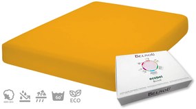 Nepropustné hyperprodyšné prostěradlo BelnoU ECOBEL 90x200 cm - oranžová