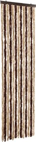 Závěs proti hmyzu béžový a světle hnědý 56 x 185 cm Chenille 284272