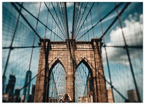 Skleněný obraz - Brooklynský most (70x50 cm)