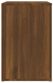 Botník hnědý dub 130x35x54 cm kompozitní dřevo - Default Title