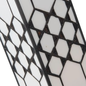 Stolní lampa Tiffany Roof - 12*12*36 cm E14 / max. 25 Watt