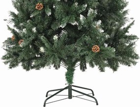 Umělý vánoční stromek s LED osvětlením a sadou koulí 210 cm 3077801