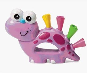 Infantino - chrastítko a kousátko dinosaurus (3m+) fialový