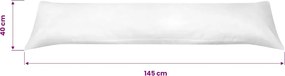 Polštář pro tělo pro spaní na boku 40x145 cm bílý 131582