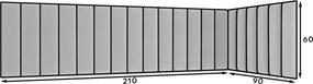 Quadratta 210x90x60