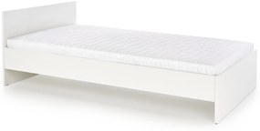 Skandinávská jednolůžková postel s bílým rámem JUNO