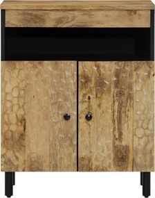 vidaXL Odkládací skříňka 60x33x75 cm masivní mangovníkové dřevo [356916] Barva: Černá