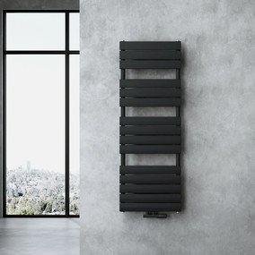 černý design koupelnový radiátor DOPORRO FH 140x50cm 700 W