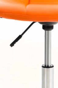 Bhm germany Kancelářská židle Emil, syntetická kůže, oranžová
