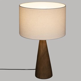 Noční lampa, bílé stínění, Ø 28 x 46 cm