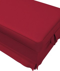 Potah na podnožku Ektorp Bromma barva červená látka pletený vzor