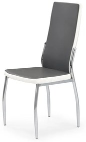 HALMAR K210 židle šedá/bílá