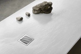 Gelco, MITIA sprchová vanička z litého mramoru, obdélník 140x90x3 cm, bílá, PMB14090