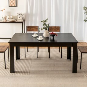 Costway 160 cm dlouhý rozkládací jídelní stůl moderní s místem až pro 8 osob
