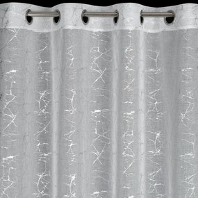 ZÁCLONA NA KROUŽCÍCH REVA 140X250 CM VZOROVANÁ