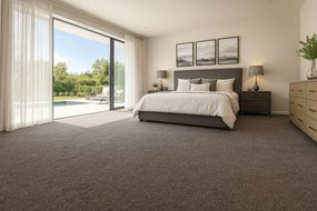 Lano, Metrážový koberec Supersoft 420 hnědý, šíře 4m, hnědá, ab (mřížka), kancelář