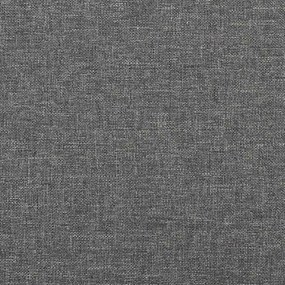 Polohovací křeslo světle šedé textil 339048