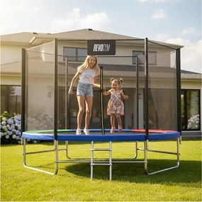 Velaco Zahradní trampolína se sítí a žebříkem SKY 305 cm