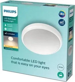 Philips Doris CL257 bílá / Koupelnové LED svítidlo / 1x6W / 600lm / 27