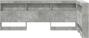 Úložné čelo postele Betonově šedá Kompozitní dřevo 3335464