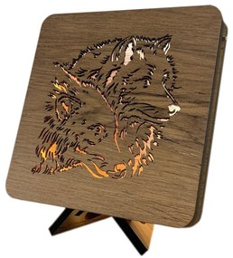 Li-Go "Vlci" lampa 19x19cm provedení povrchu: černá s patinou
