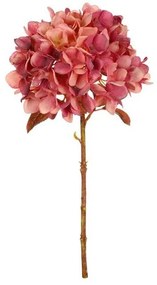 Umělá květina Hortenzie fialová, 17 x 34 cm