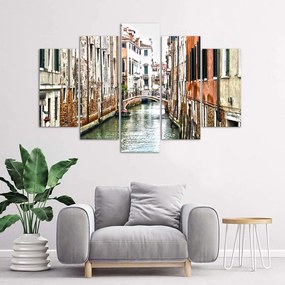 Gario Obraz na plátně Benátky - 5 dílný Rozměry: 100 x 70 cm