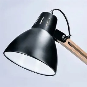 Solight WO57-B stolní lampa Falun černá / E27