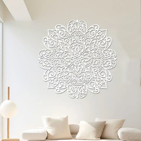 dřevo života Mandala na zeď BEZPODMINEČNÁ LÁSKA Barevný vzor: Bílá, Rozměry Ø: 80